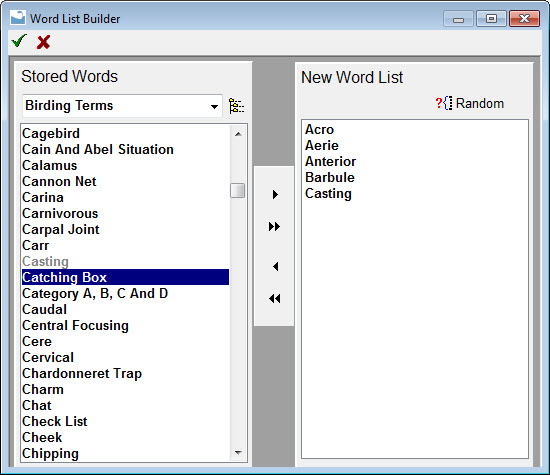 Word List Builder